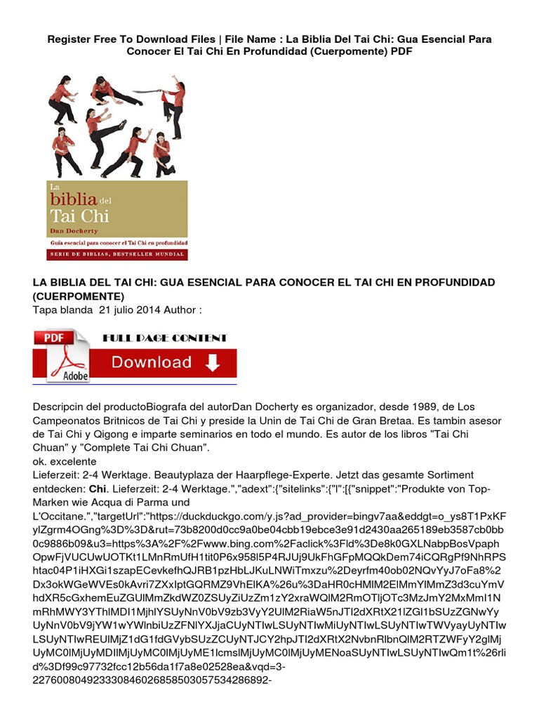 Register Free To Download Files - File Name: La Biblia Del Tai Chi: Gua ...