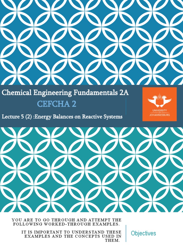 Lecture 5 (2) - Energy Balances On Reactive Systems 2 | PDF | Ethanol | Chemistry