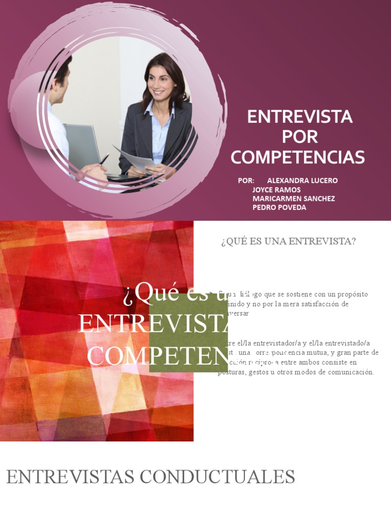 Entrevista Por Competencias | PDF | Comunicación | Aprendizaje