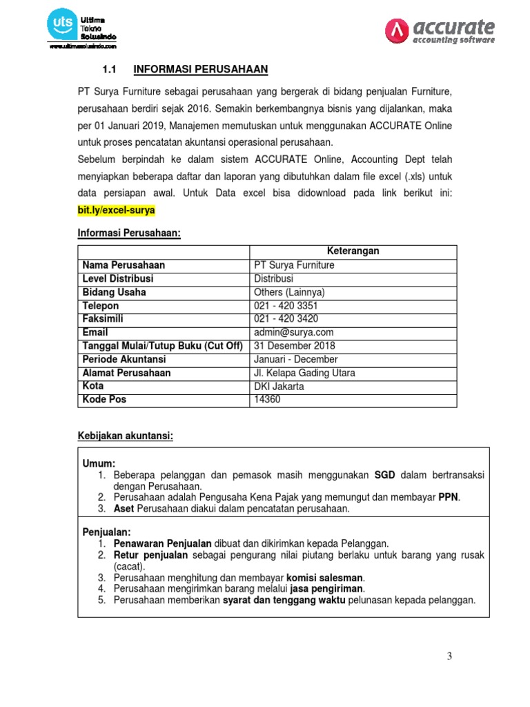 Modul Accurate Online | PDF