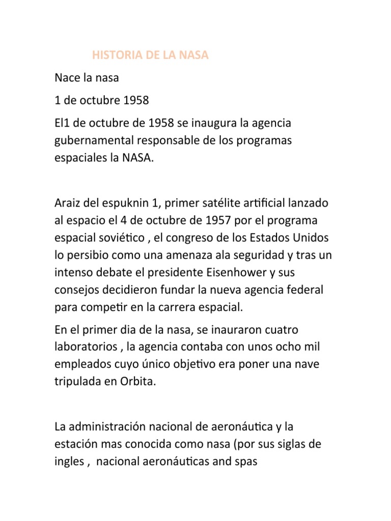 Historia de La Nasa | PDF