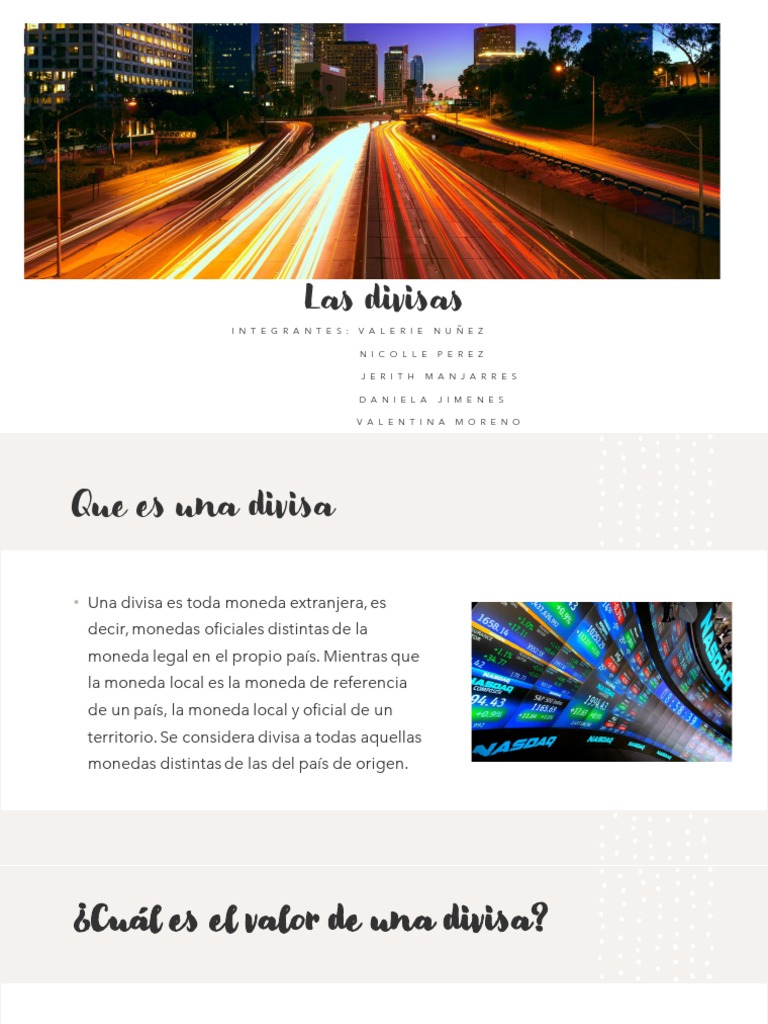 Definición y tipos de divisas | PDF | Moneda | Dinero