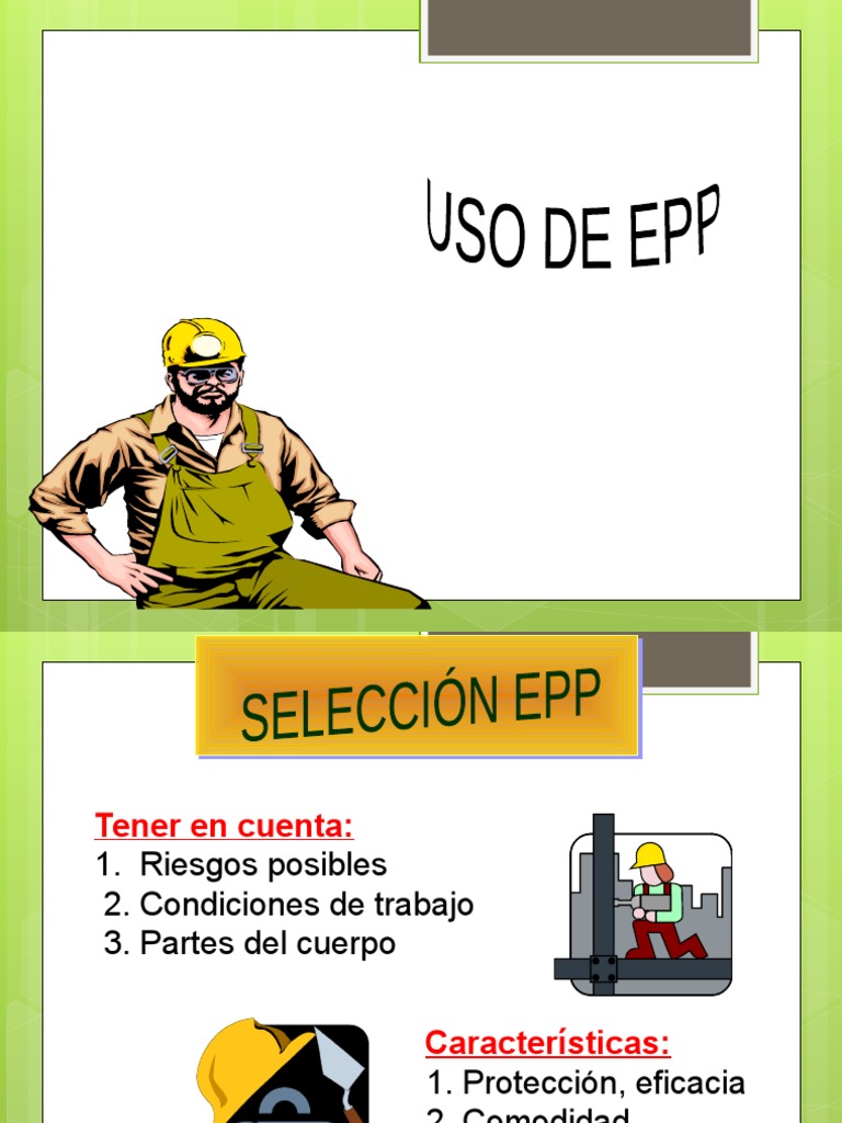 Uso y Cuidado de Epp | PDF | Soldadura | Construcción