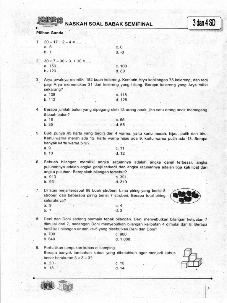 Semi Final KMNR 13 Kls 3-4 | PDF