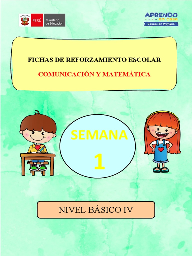 Iv S1 Fichas Reforzamiento Comu y Mate | PDF | Balanza