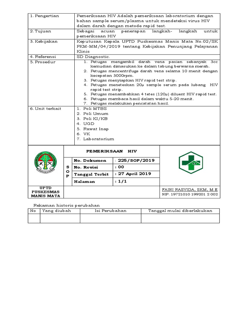 Pemeriksaan Hiv | PDF