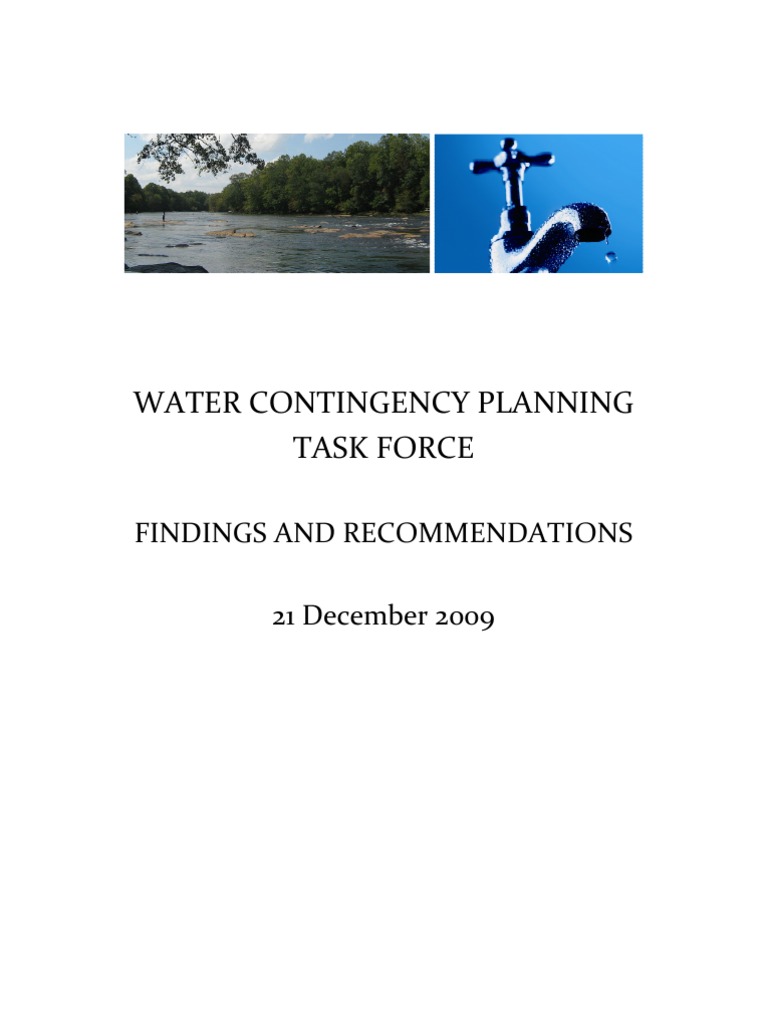 Georgia Water Task Force Final Report | PDF | Water Resources | Water ...