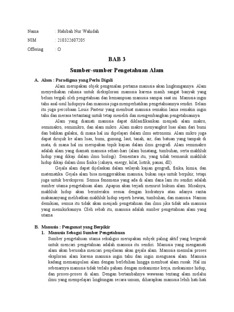 Bab 3 Dasar-Dasar Sains | PDF | Sains & Matematika