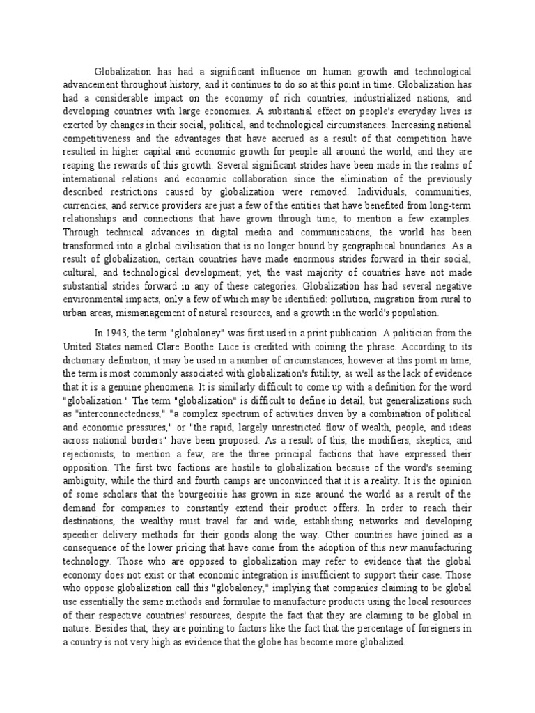 Globalization - Baloney | PDF | Globalization | Environmental Degradation Globalization - Baloney | PDF | Globalization | Environmental Degradation