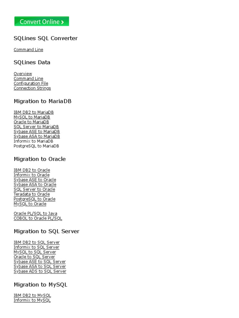 IBM DB2 To PostgreSQL Migration - SQLines Tools | PDF | Ibm Db2 | Oracle Database