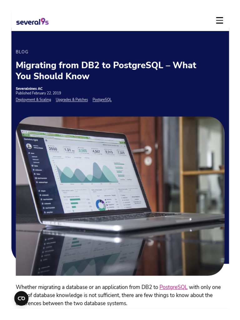 Migrating From DB2 To PostgreSQL - What You Should Know - Severalnines | PDF | Databases ...