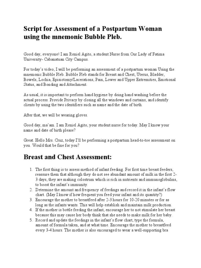 Script - Agito Reniel A - Bubblepleb | Download Free PDF | Breast Milk ...