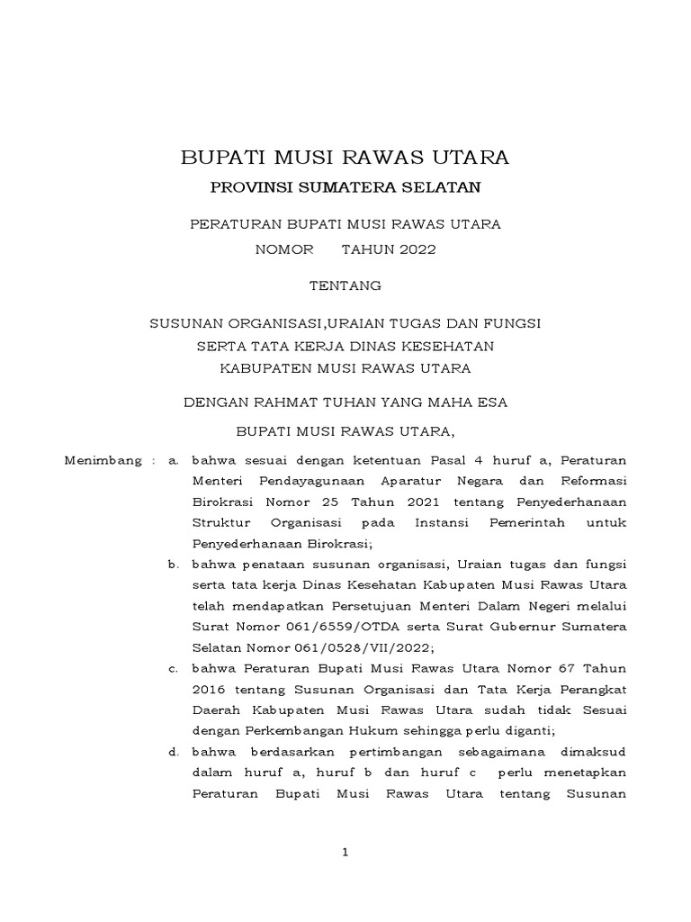 PERBUB SOTK 2022 (Edit) | PDF