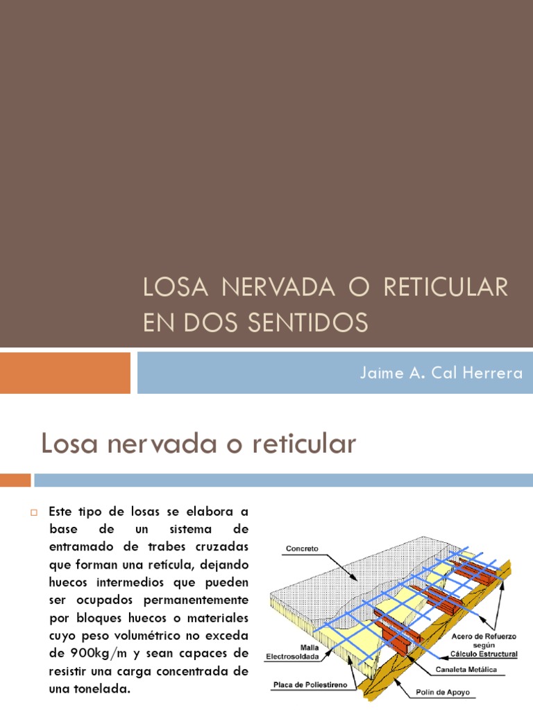 Losa Nervada o Reticular en Dos Sentidos | PDF | Hormigón | Ingeniería ...
