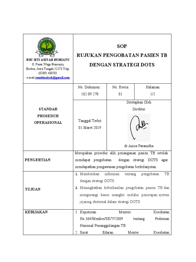 Strategi DOTS untuk penanganan pasien TB | PDF