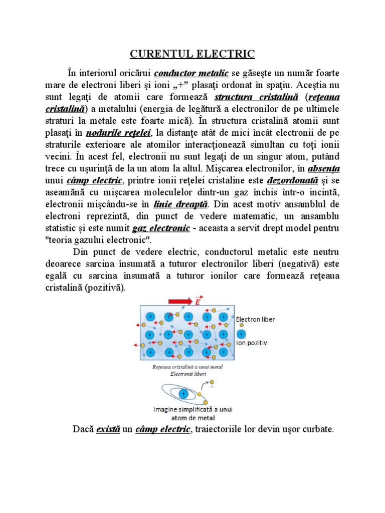 Curentul Electric | PDF