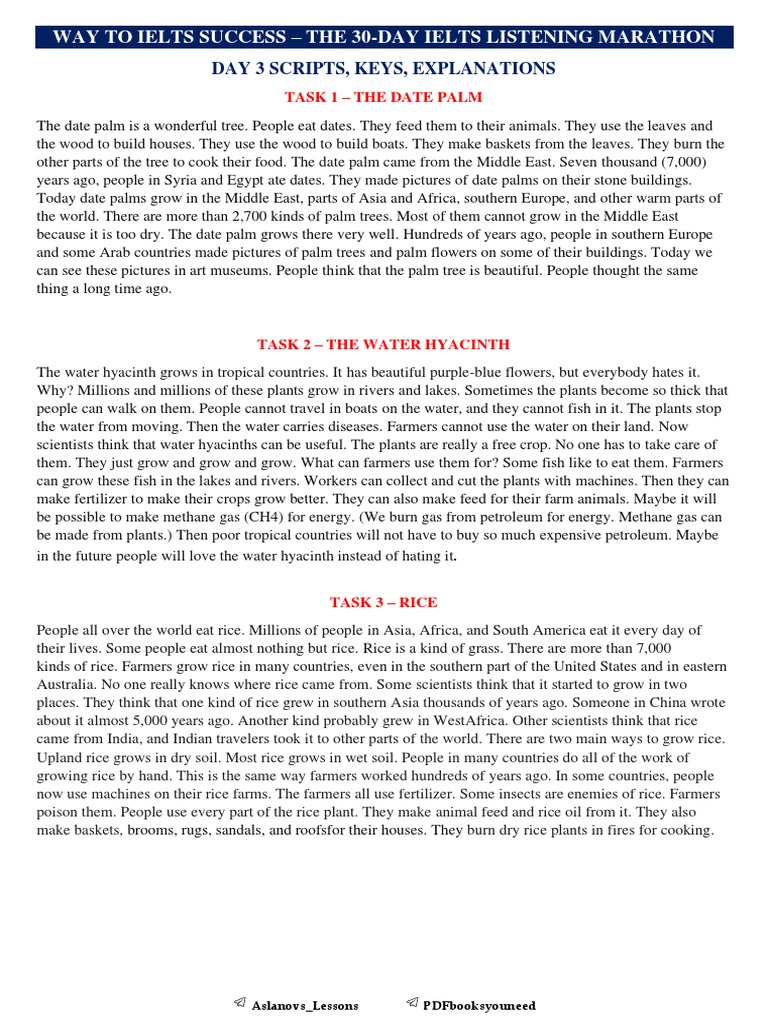 Day 3 Scripts, Keys, Explanations | PDF | Orange (Fruit) | Coffee