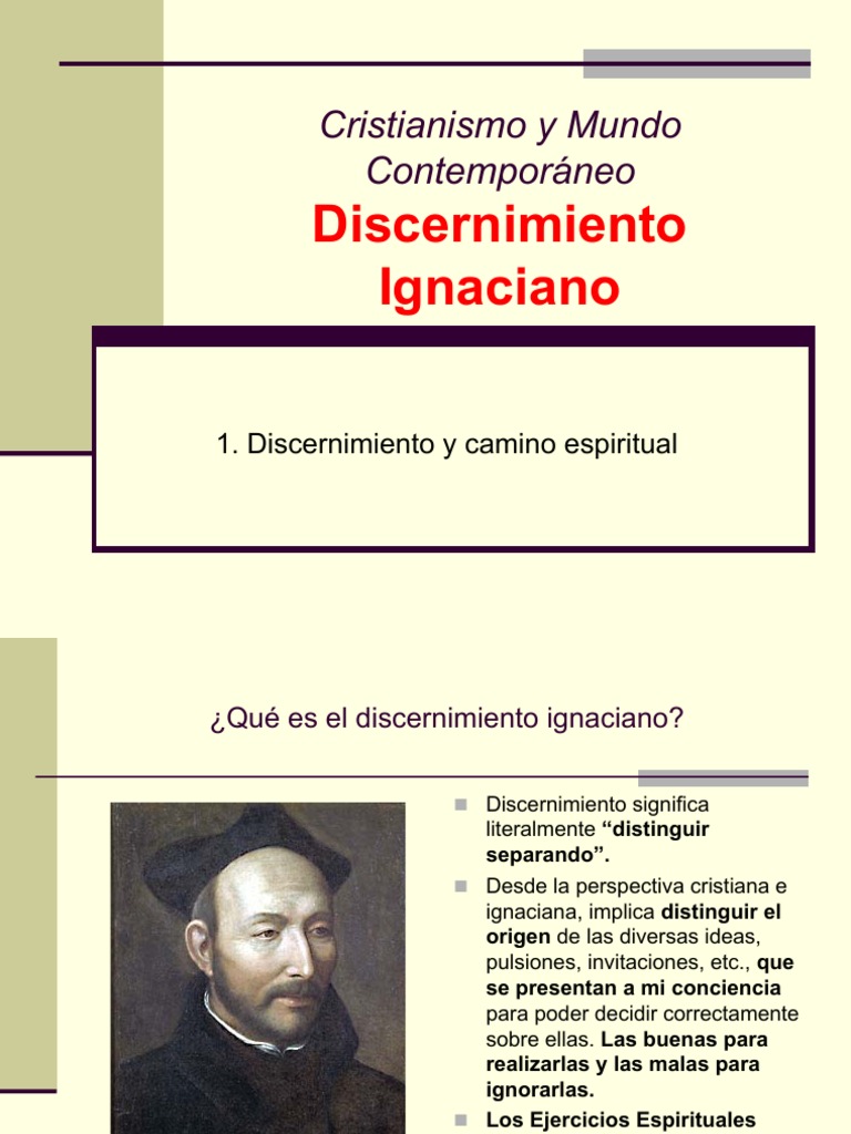 Experiencia de Dios como fundamento del discernimiento ignaciano | PDF | Experiencia | Dios