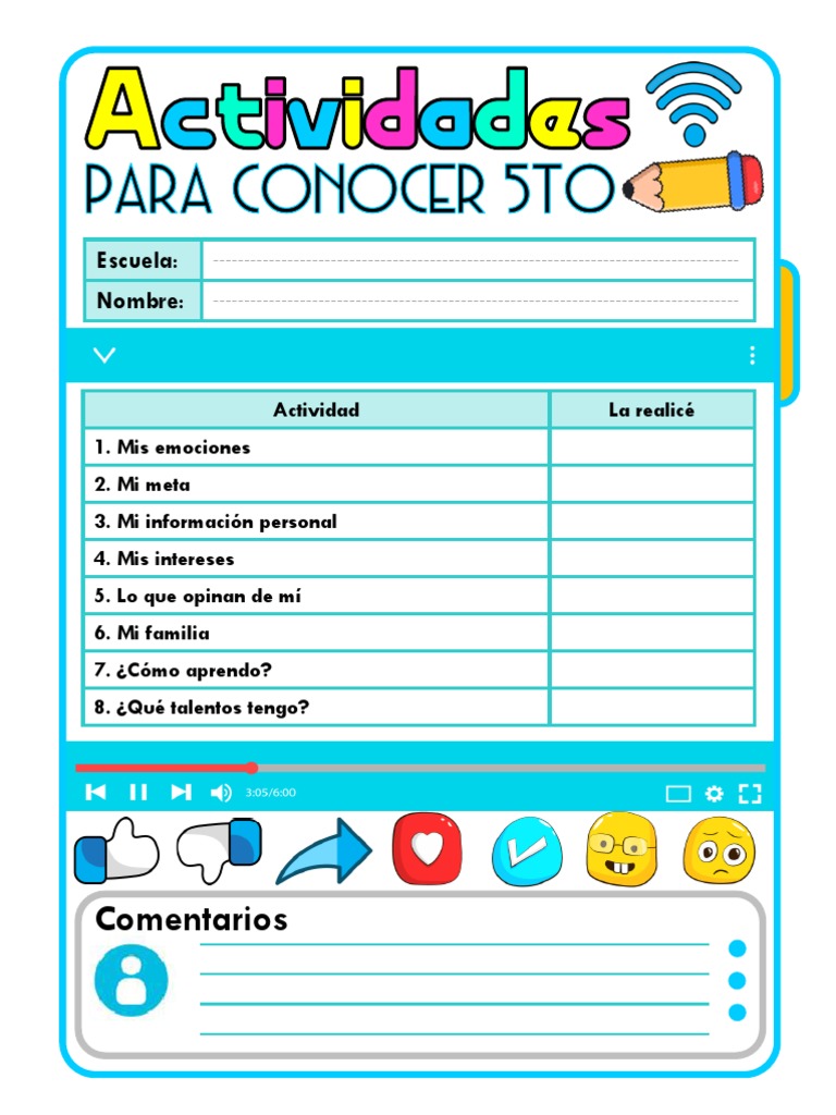 Actividades para Conocer a los Alumnos | PDF
