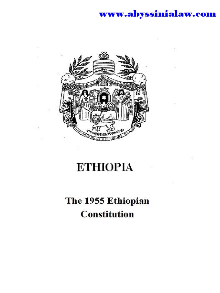 Ethiopia's 1955 Revised Constitution | PDF | Oath Of Office | Treaty