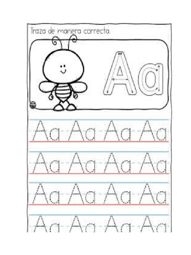 Cuaderno de Trazos: Letras para Niños | PDF