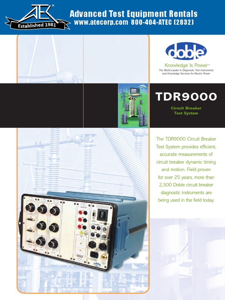 Doble-Tdr9000 Datasheet | PDF | Electrical Network | Capacitor