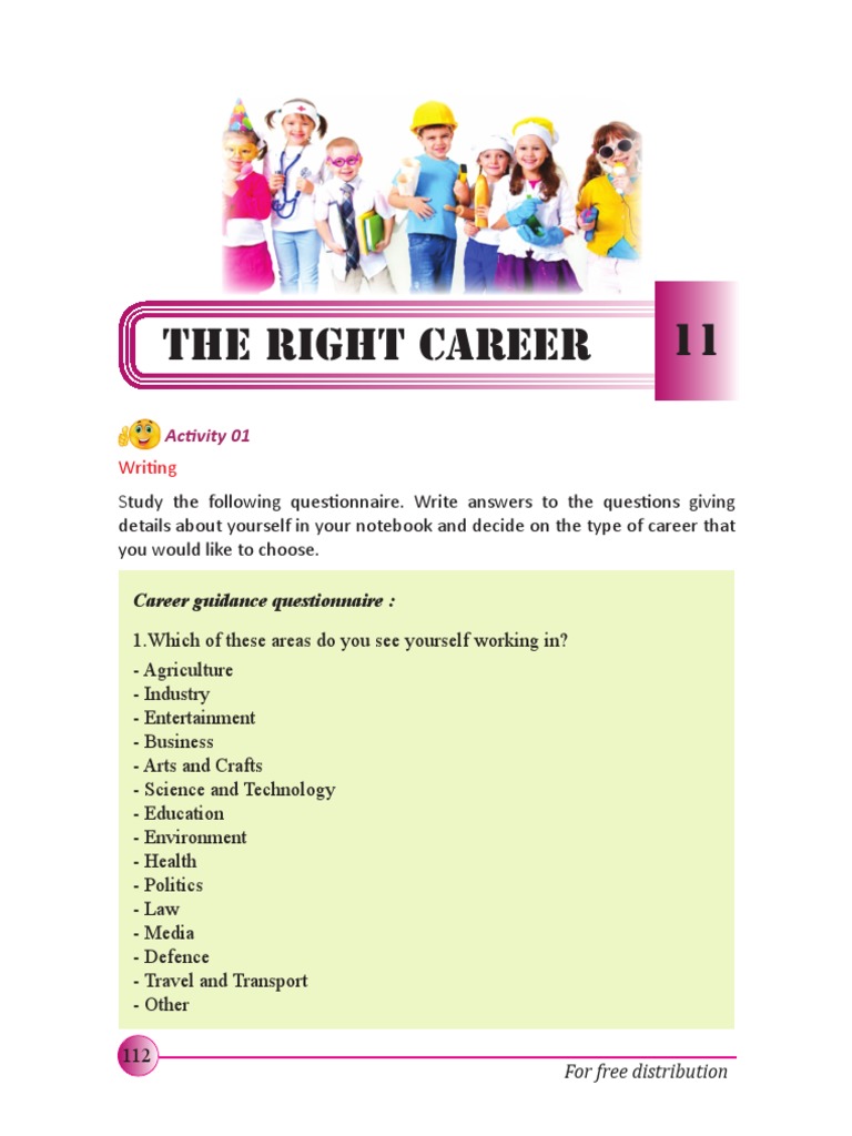 Unit 11 The Right Career | PDF