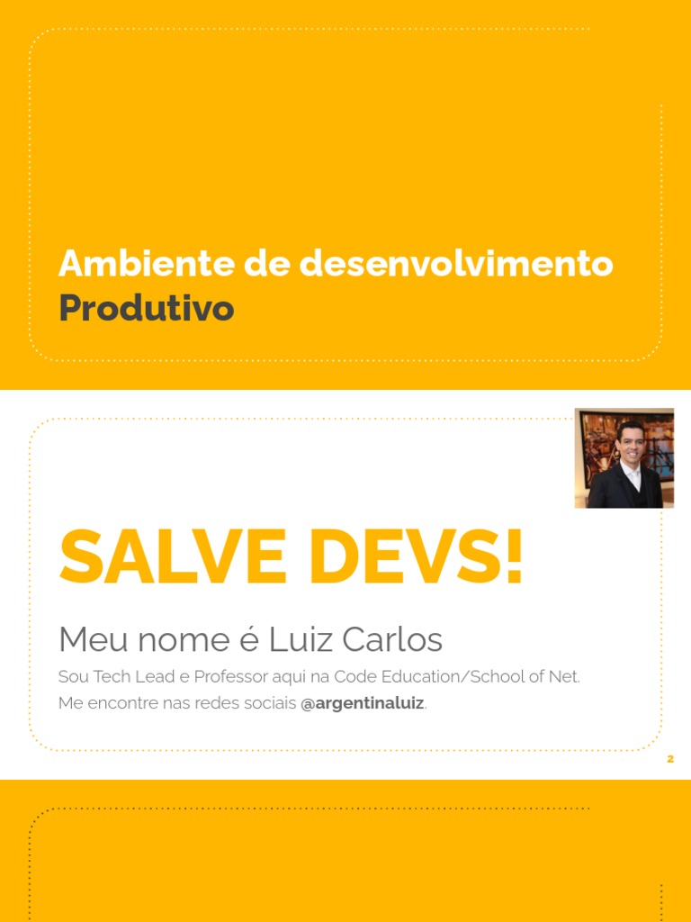 Configuração Do Ambiente de Desenvolvimento Produtivo | PDF | Microsoft ...