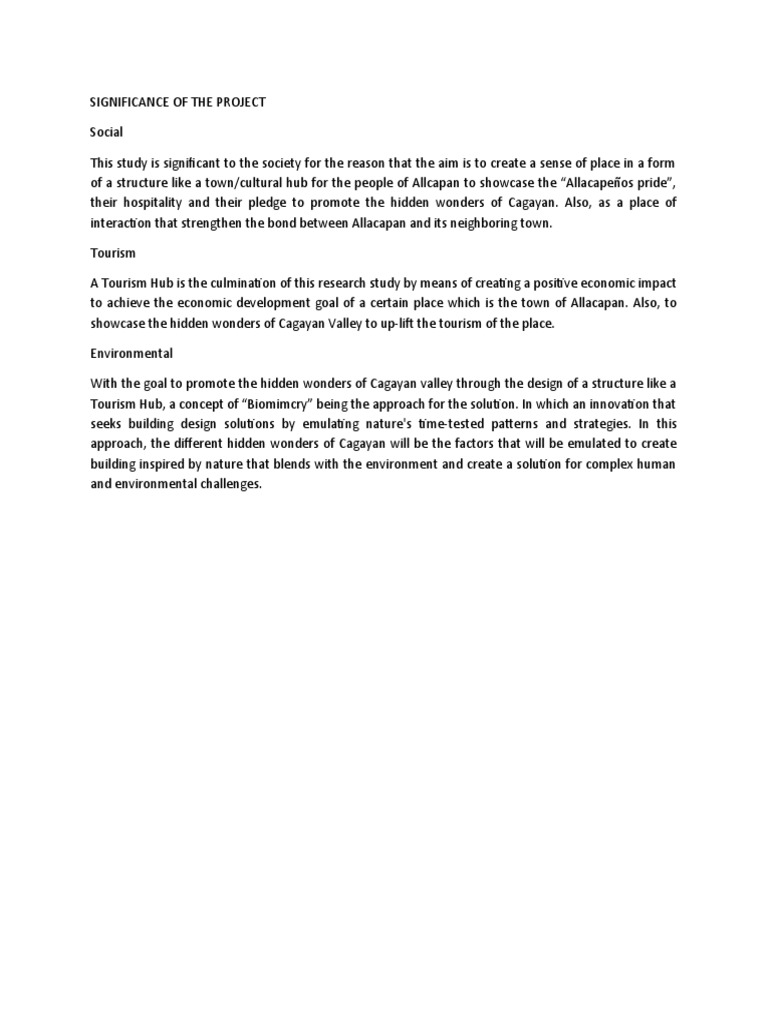Significance of The Project | PDF