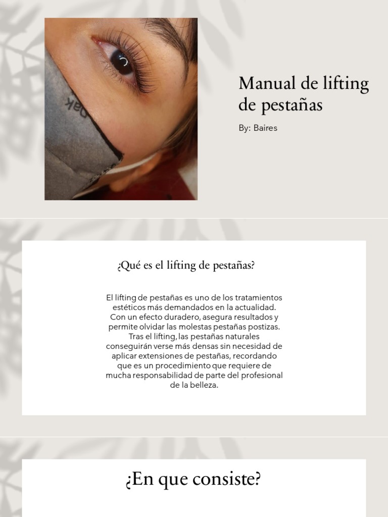 Guía Completa de Lifting de Pestañas | PDF | Pelo | Química