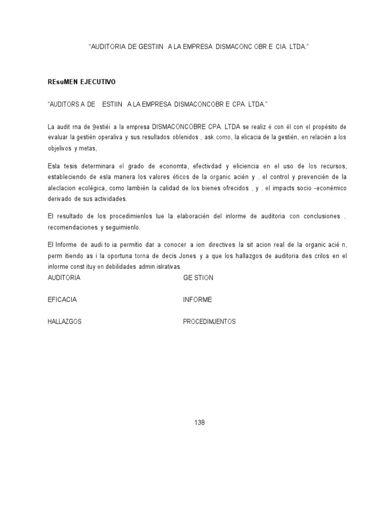 PDF Auditoria de Gestion Caso Practico Completo | Descargar gratis PDF ... PDF Auditoria de Gestion Caso Practico Completo | Descargar gratis PDF ...