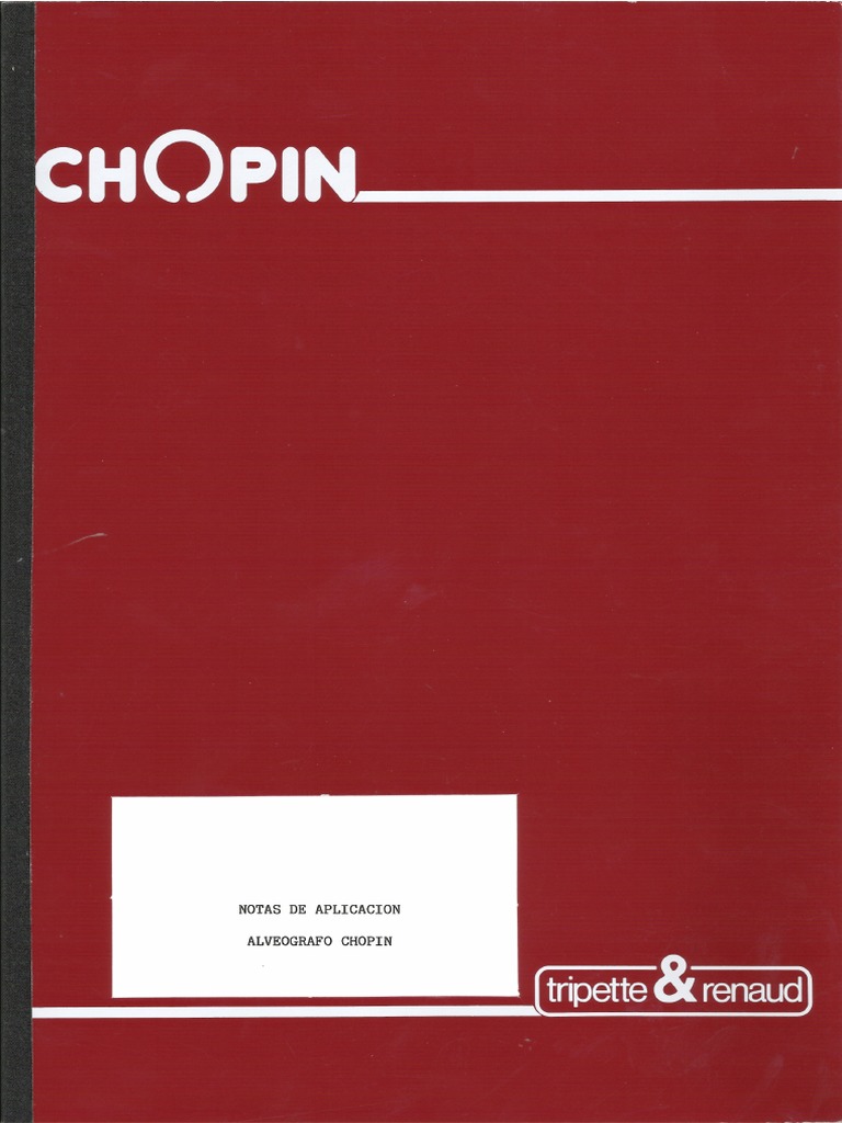 Notas de Aplicación Alveografo Chopin | PDF