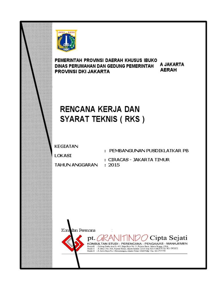 Rencana Kerja Dan Syarat Teknis (RKS) | PDF