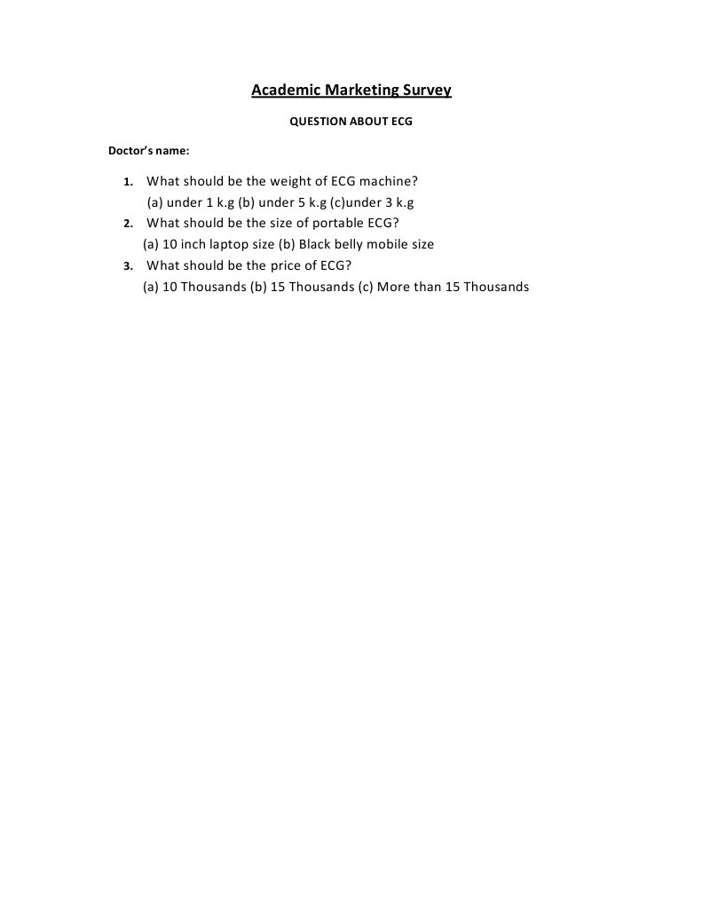Academic Marketing Survey | PDF