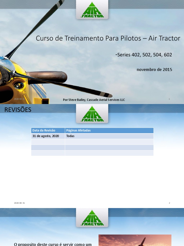 At 402 502 504 602 Curso De Treinamento Para Pilotos Portugues