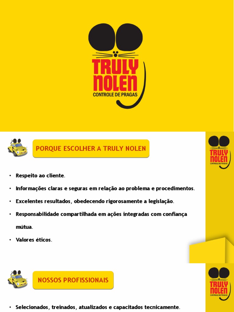 Apresentação Truly Nolen | PDF | Controle de pragas | Peste (organismo)