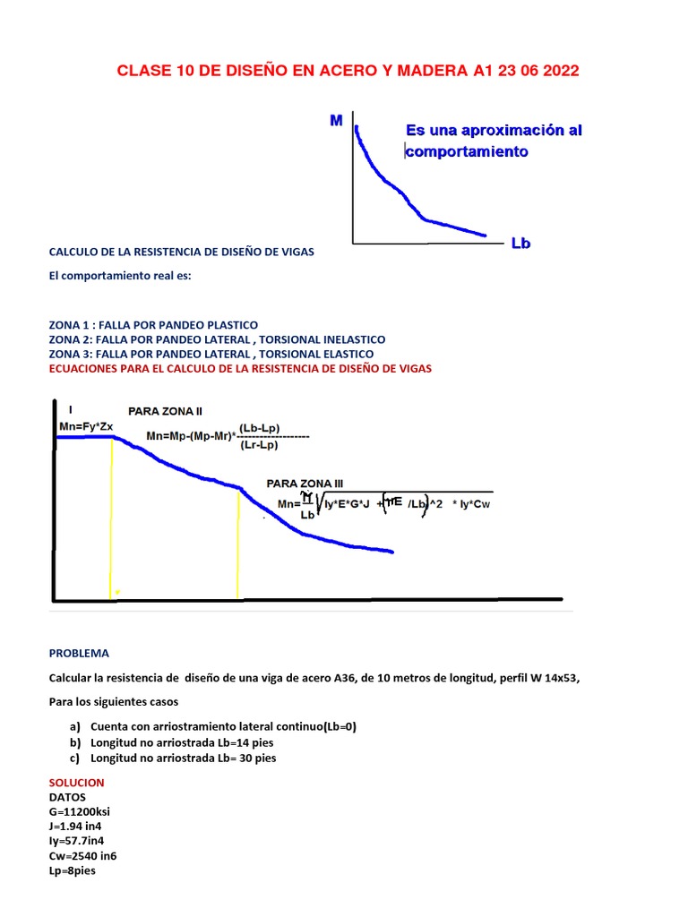Clase 10 de Diseño en Acero y Madera A1 23 06 2022 | PDF | Pandeo | Ingeniería mecánica