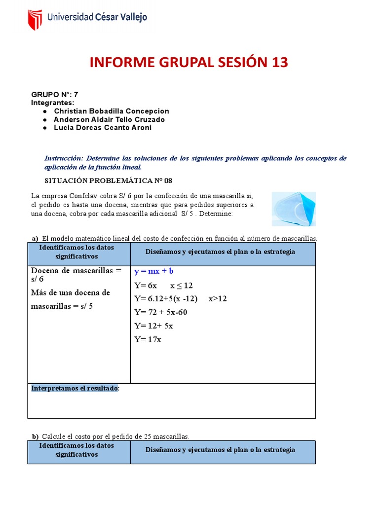 Informe Grupal 13 | PDF