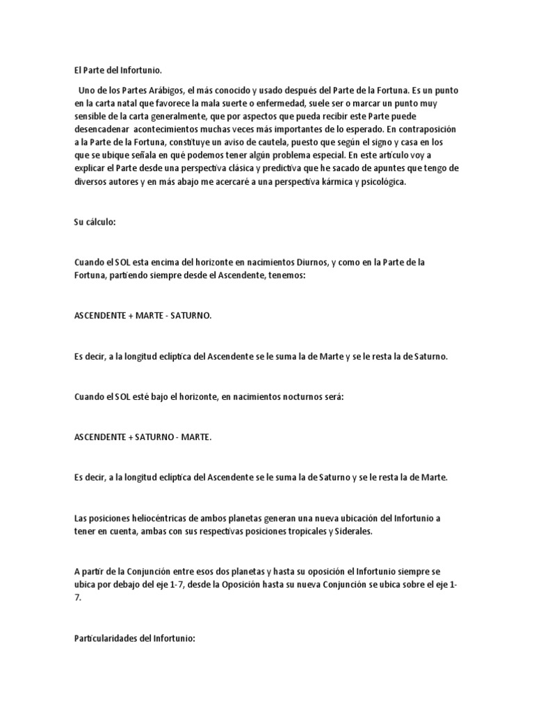 El Parte Del Infortunio | PDF | Horóscopo | Ira
