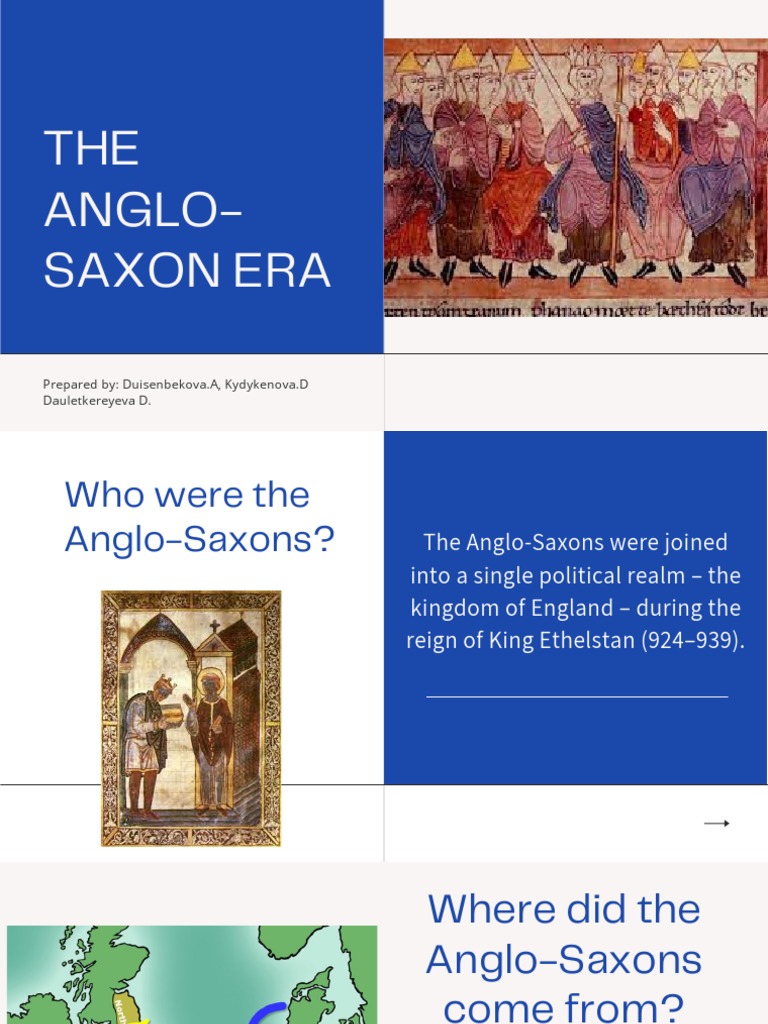 The Anglo-Saxon Era | PDF