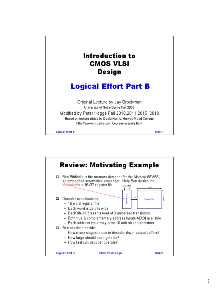 Logical Effort B | PDF | Logic Gate | Electronic Circuits