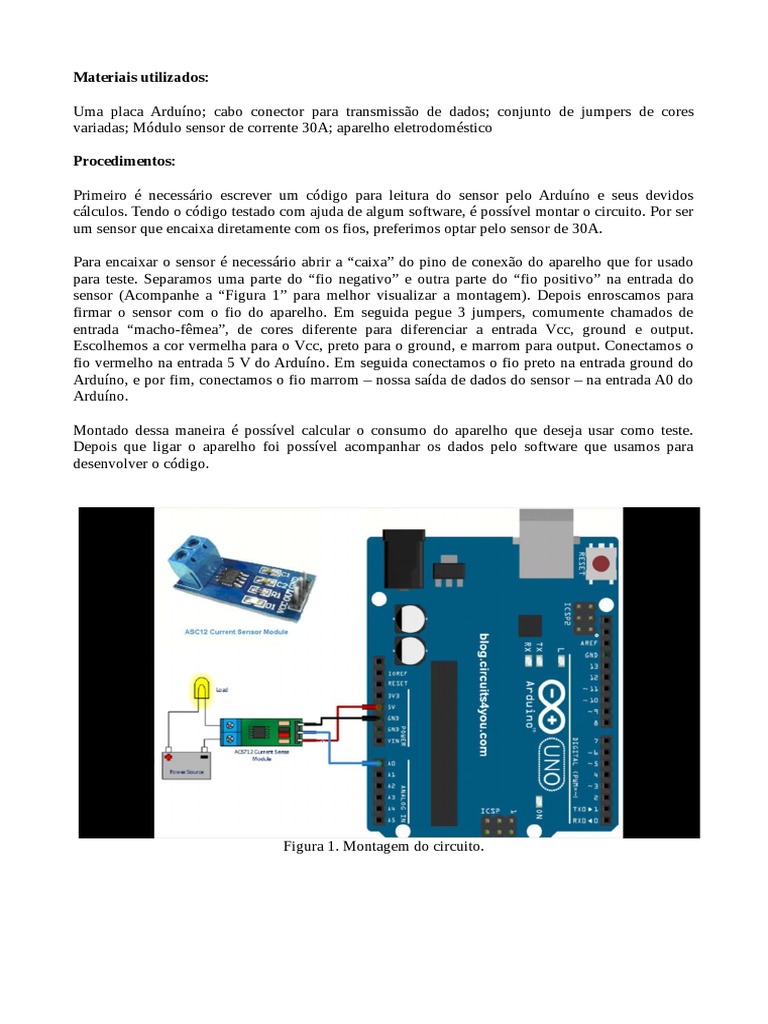 Relatório Arduino | Download grátis PDF | Arduino | Rede elétrica