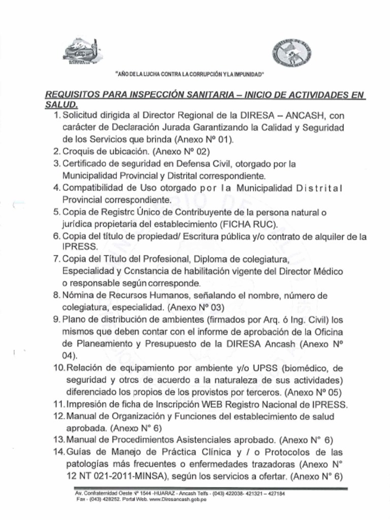 Documentos Diresa | PDF