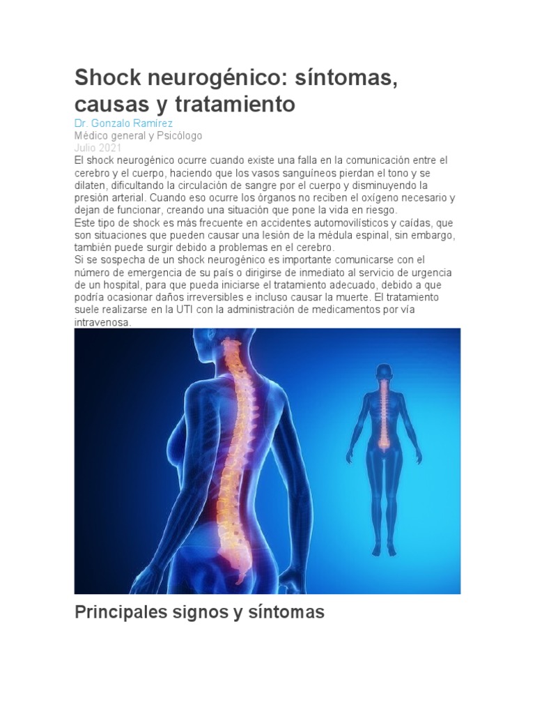 Shock Neurogénico | PDF | Infarto de miocardio | Choque (circulatorio)