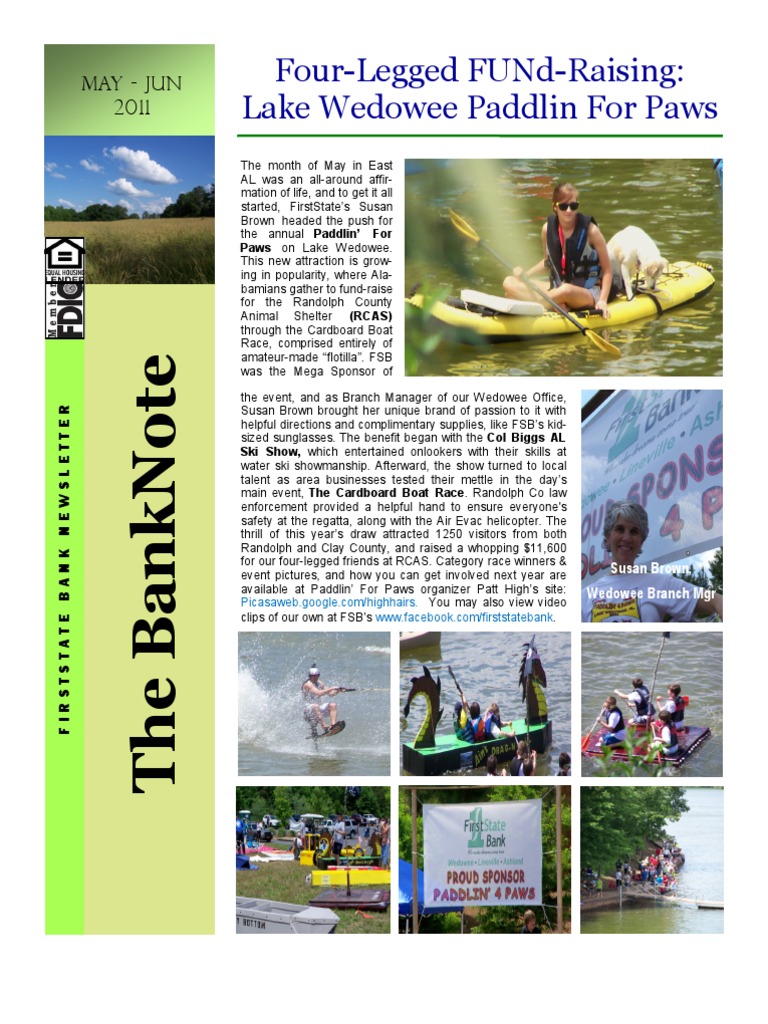 Four-Legged Fund-Raising: Lake Wedowee Paddlin For Paws: May - Jun 2011 ...