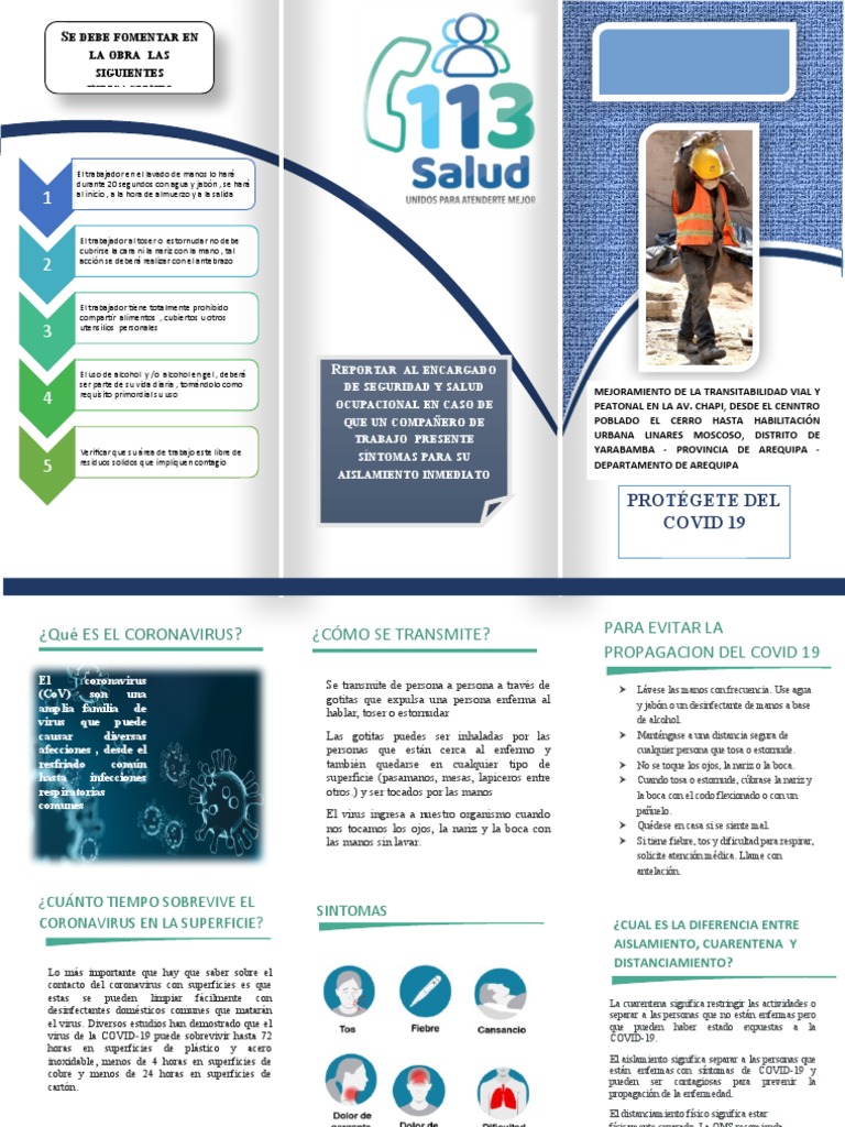 Triptico Covid | Descargar gratis PDF | Ciencias de la Salud ...