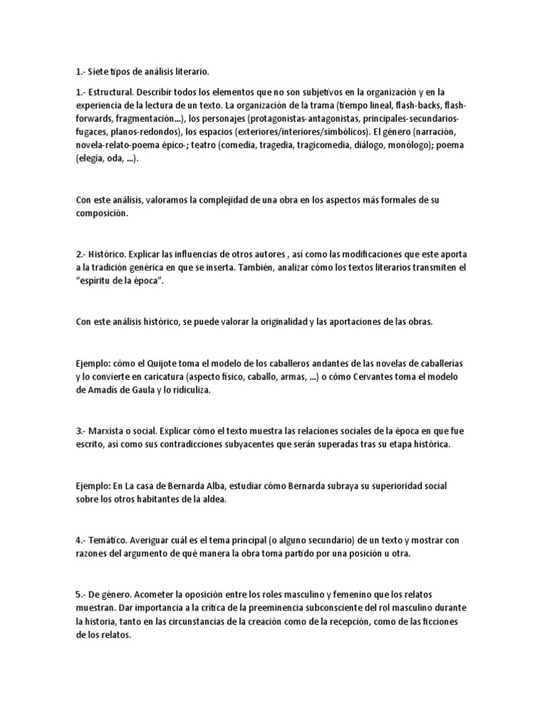 7 Tips de Analisis Literarios | PDF | Ficción general