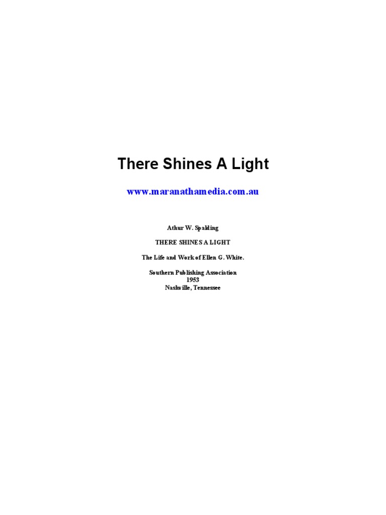 Spalding, Arthur W - There Shines A Light | PDF | Prophet | Jesus