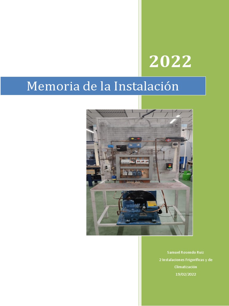 MEMORIA DE PR CTICA Comercial | PDF | Presión | Termostato