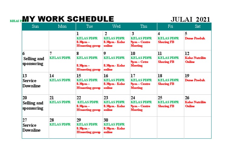 BOSS Calender | PDF